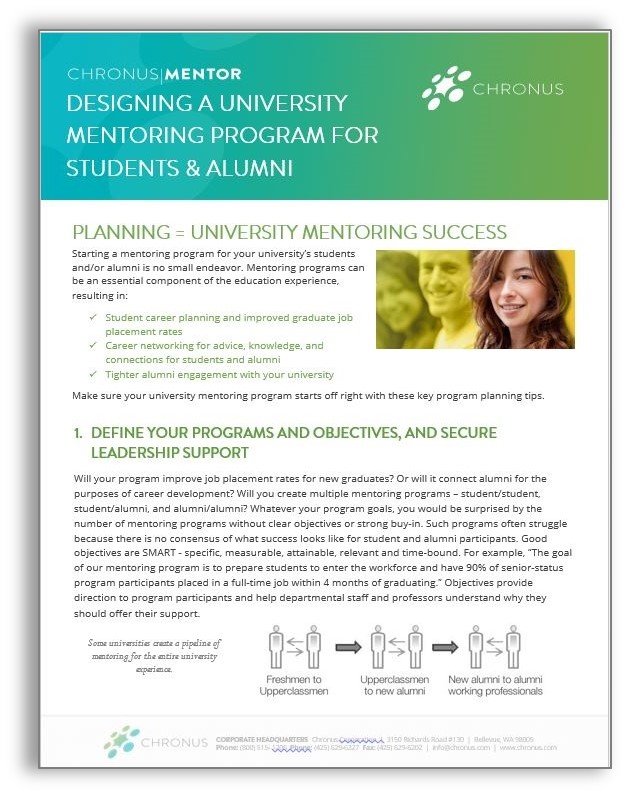 Designing a University Mentoring Program for Students and Alumni